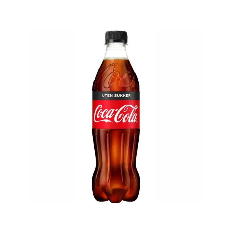 Coca Cola Uten Sukker Brett Flaske